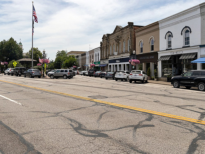 Chagrin Falls' sidewalk cafes offer the perfect spot to people-watch while sipping coffee. Norman Rockwell would approve!
