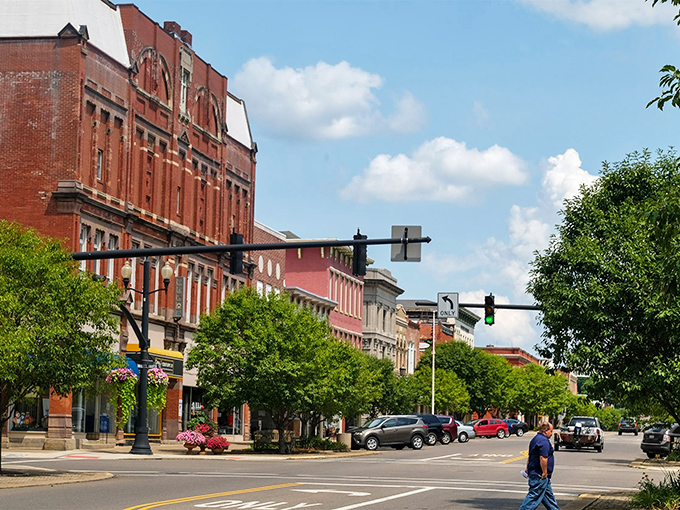 Coshocton's tree-lined downtown streets offer a peaceful setting where retirees can stroll, shop, and enjoy the slower pace of small-town living.