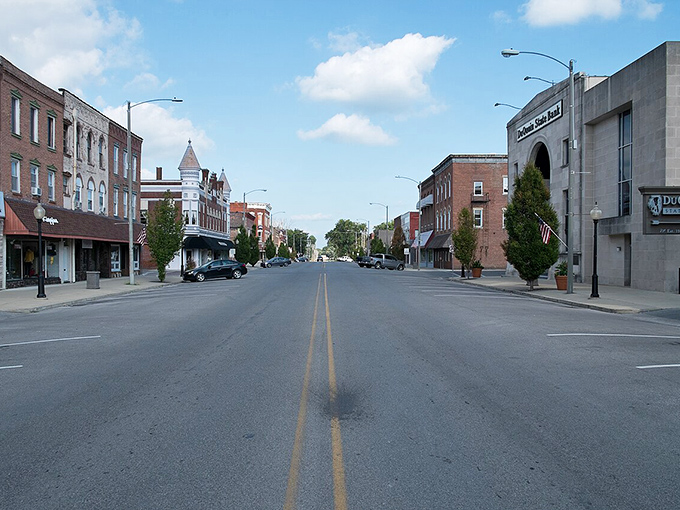 Du Quoin's historic main street showcases classic architecture, quiet charm, and the small-town feel that makes Illinois special.