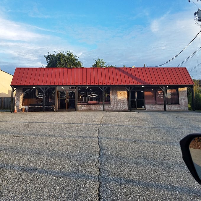 First Carolina Delicatessen's no-nonsense exterior promises authentic deli experiences without pretension&mdash;just pure sandwich satisfaction.
