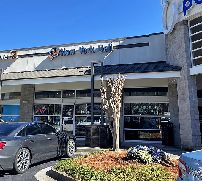 Clean lines and modern design signal that serious New York deli traditions live here now.