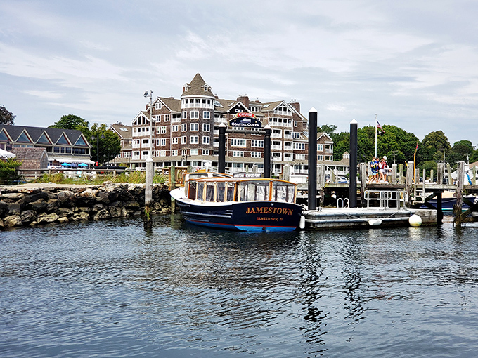 Jamestown's harbor welcomes boats like old friends, offering shelter and stunning views in equal measure every single day.