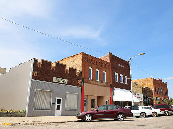 Milbank's historic Main Street whispers stories of simpler times, where brick buildings stand like guardians of small-town charm.