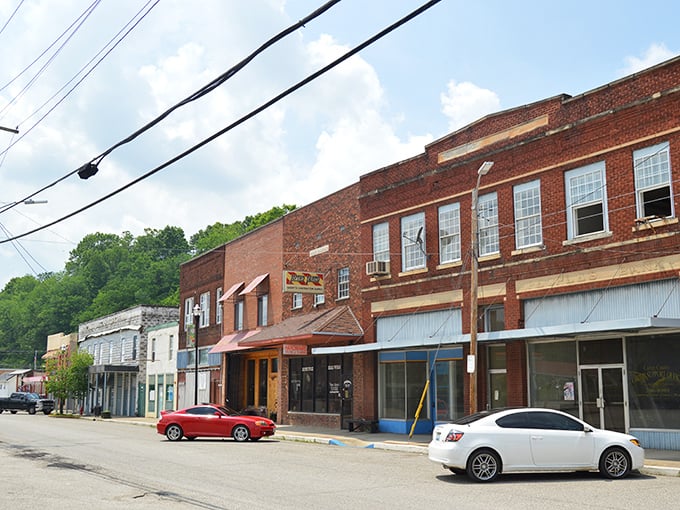 Historic buildings line the street like chapters in a well-loved book about small-town America.