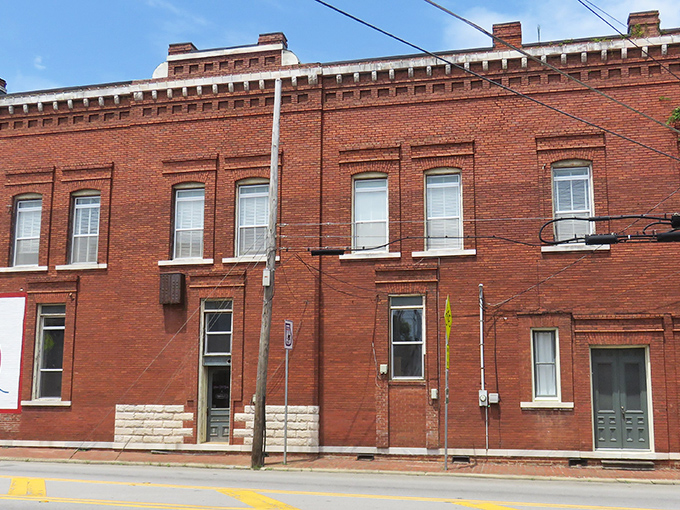 Historic brick buildings line Sandersville's streets, their weathered facades telling stories of Georgia's past.
