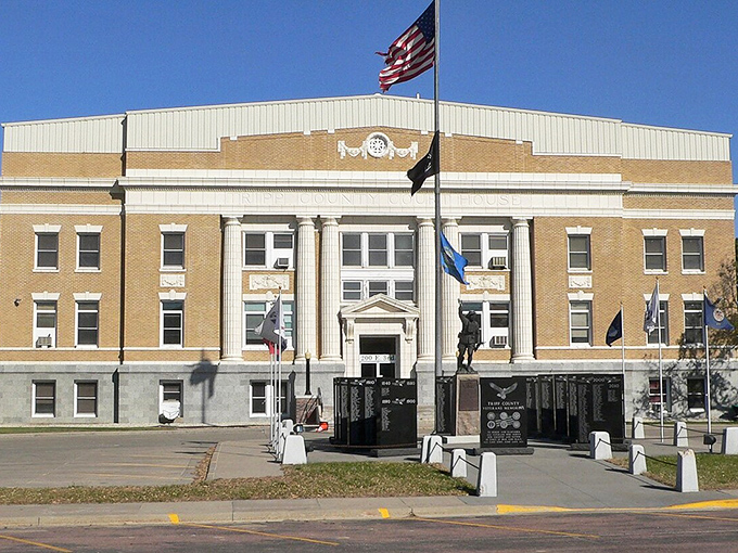 This stately courthouse isn't just governing Winner&mdash;it's watching over a community where Social Security checks go the extra mile.
