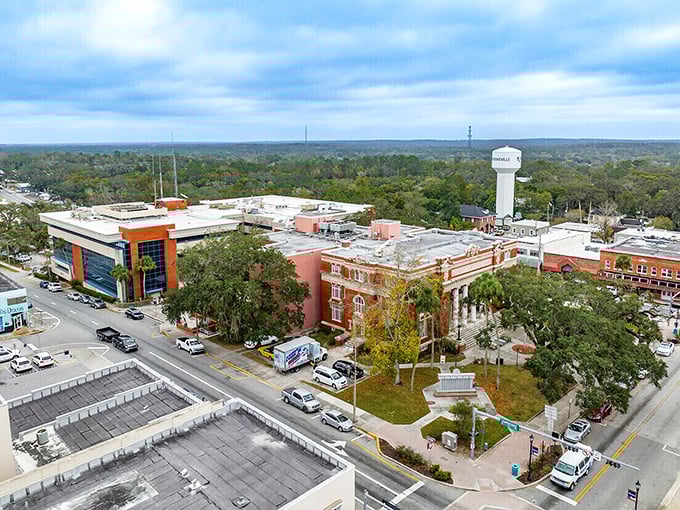 The Brooksville water tower stands tall over this affordable gem, where retirees enjoy Florida living without coastal price tags.