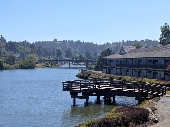 Waterfront accommodations in Coos Bay offer million-dollar views without the corresponding price tag.