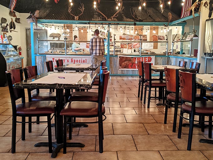 The dining room at Dang Good Smokehouse feels like BBQ church, where meat is treated with proper reverence.