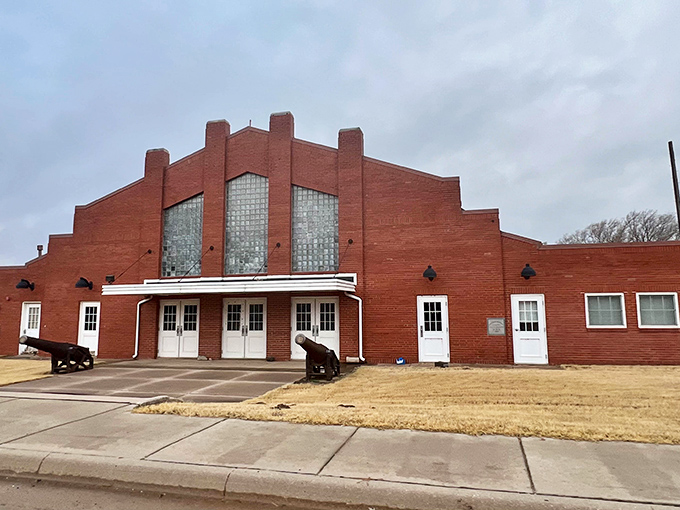 This brick church isn't just a building—it's the heart of Kingman. Stained glass windows that have witnessed generations of community gatherings.