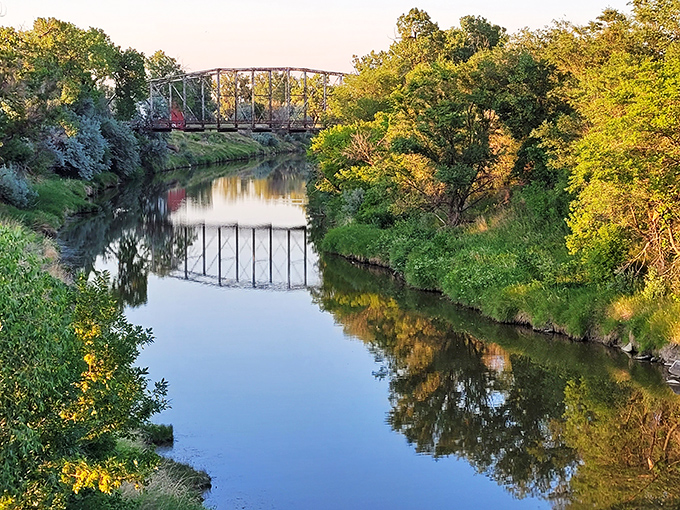 In Malta, the only traffic jam might be two strangers stopping at the side of this river for a neighborly chat about the weather.