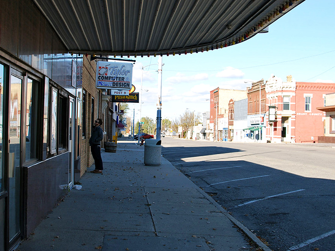 The heart of Milbank offers wide sidewalks perfect for chance encounters with neighbors that turn quick errands into hour-long catch-up sessions.
