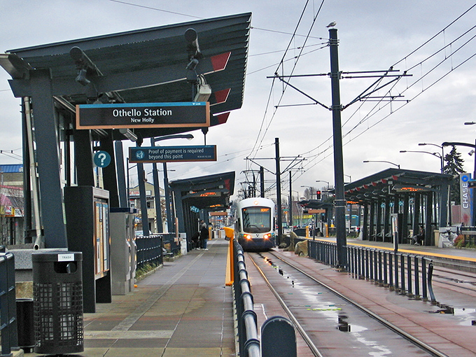 The light rail station in Othello connects this affordable small town to bigger cities, without the big-city price tag attached.