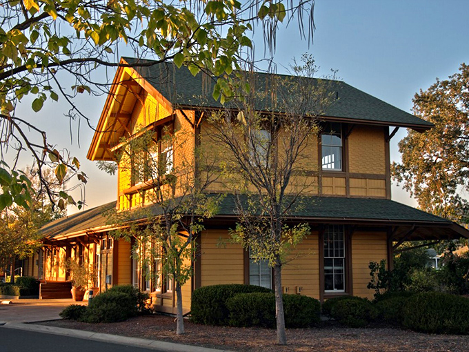 Victorian charm meets Napa Valley sophistication in this perfectly preserved railroad depot.