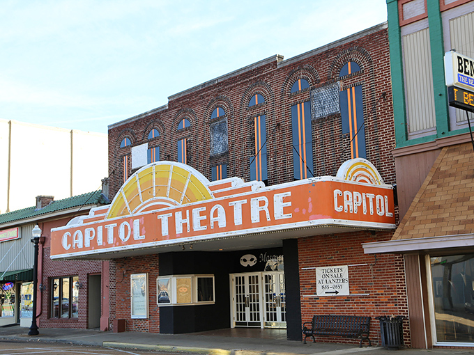 The Capitol Theatre stands as Union City's entertainment hub, where your housing savings can actually buy movie tickets and popcorn.