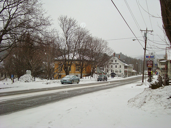 Winter in Waitsfield transforms the village into the kind of snow-dusted scene that holiday movies try desperately to recreate.