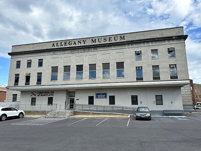 The Allegany Museum's imposing facade houses treasures that tell the story of western Maryland's pivotal role in American expansion.