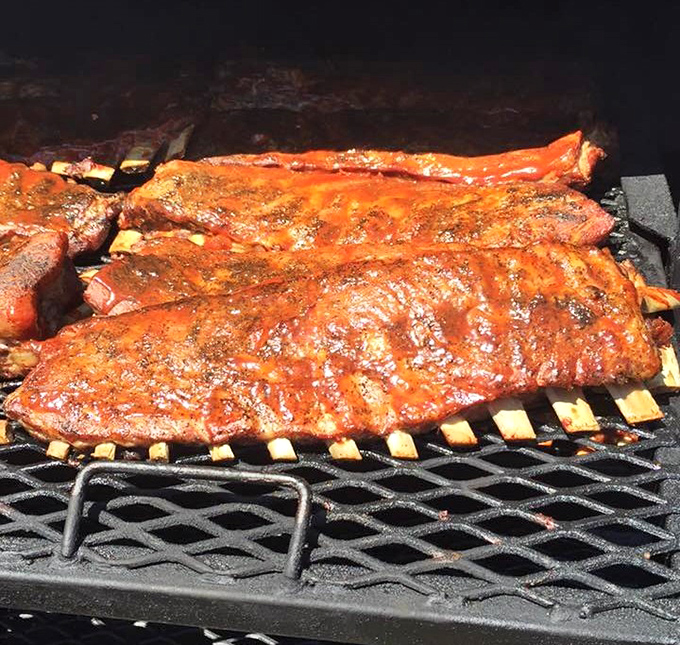 These ribs aren't falling off the bone &ndash; they're holding on with just enough dignity to remind you that proper barbecue requires a little work.