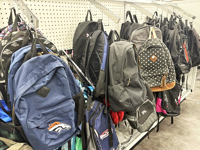 Backpack bonanza! From Denver Broncos fan gear to polka dots, your next adventure companion is waiting among these pre-loved carriers.