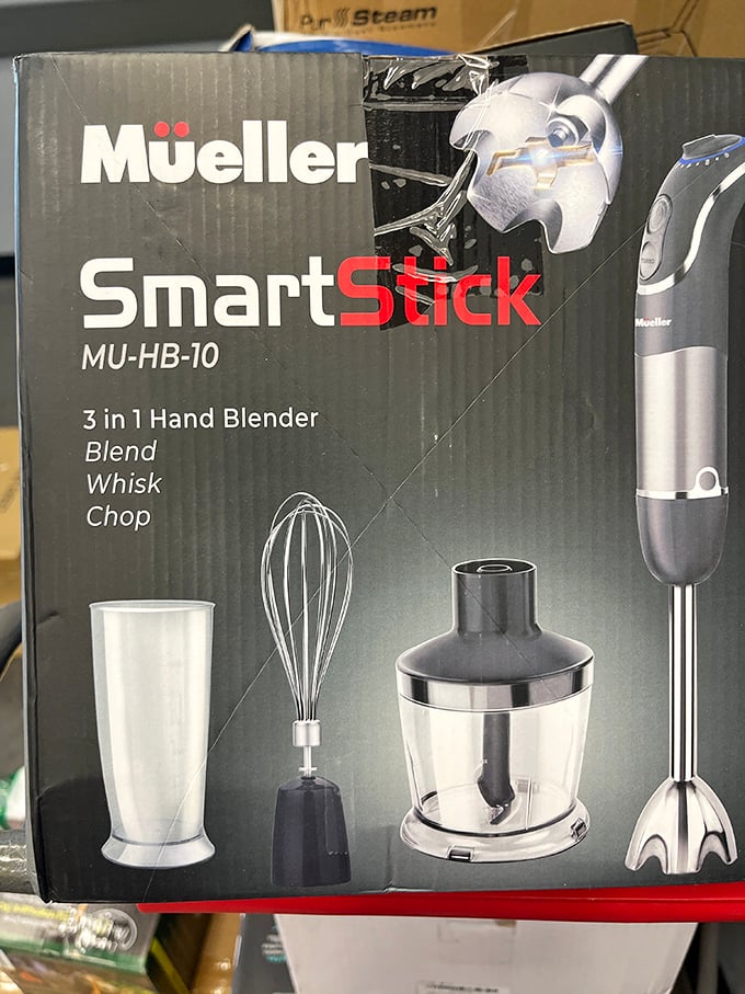 Kitchen wizardry awaits with this Mueller SmartStick&mdash;blend, whisk, and chop your way to culinary greatness without the Williams-Sonoma markup.