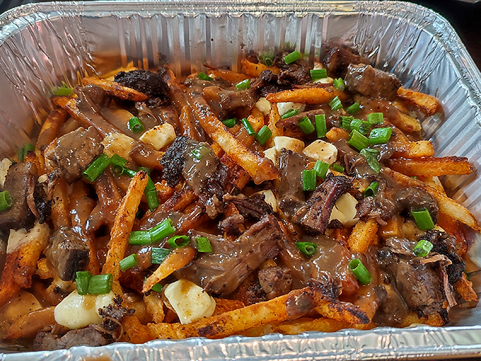 Brisket poutine: where Texas meets Canada in an international peace treaty of gravy, cheese curds, and smoky meat. Diplomacy never tasted so good.
