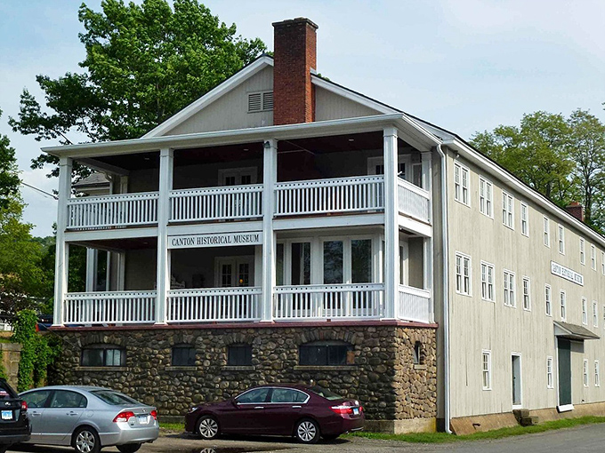 The Canton Historical Museum doesn't just preserve history &ndash; it lives in it. Three stories of New England craftsmanship with a porch perfect for rocking chairs and tall tales.