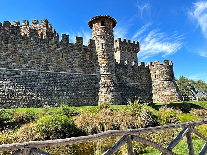 Castello di Amorosa brings medieval Italy to Napa Valley, proving that sometimes the most authentic experiences come from gloriously inauthentic settings.