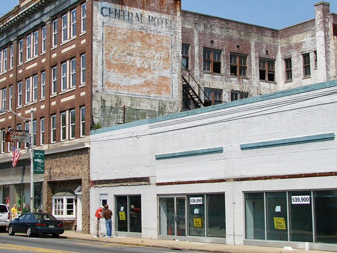 Real estate with history doesn't always command premium prices here. Those "$39,900" signs would cause a stampede in bigger cities!