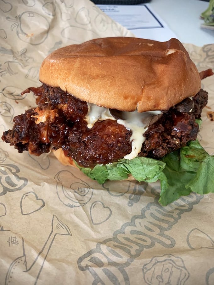 This chicken sandwich isn't just comfort food&mdash;it's a warm hug on a bun. The perfect balance of crispy exterior and juicy interior makes resistance futile.