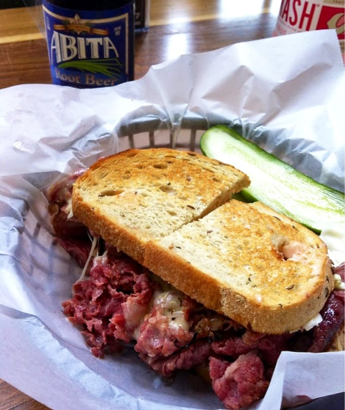 This isn't just a sandwich&mdash;it's architecture. Layers of corned beef creating a skyscraper of flavor that somehow fits in your mouth. Eventually.