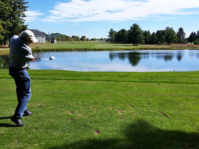 The local golf course proves that retirement doesn't have to be all rocking chairs and crossword puzzles &ndash; sometimes it's about missing perfectly good walks with tiny white balls.