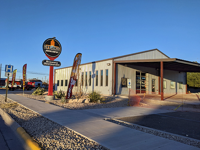 Drylands Brewing Company brings craft beer culture to the high plains, housed in a modern industrial building that feels both rustic and refined.