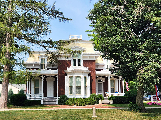 The Harker House stands as elegant today as when it was built, like the architectural equivalent of aging gracefully.