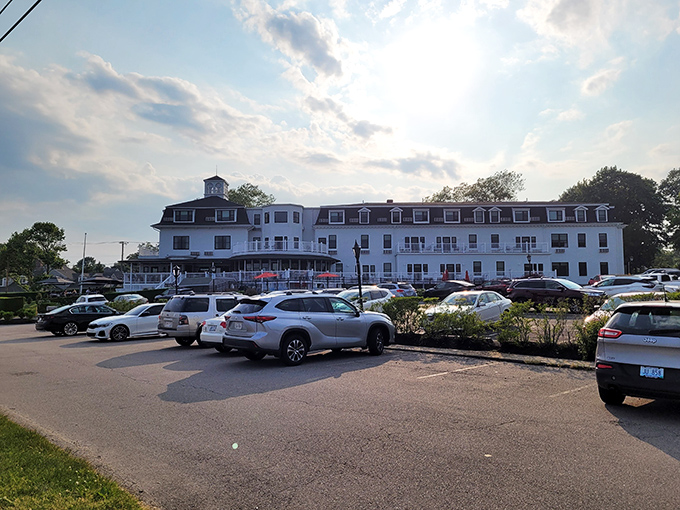 This classic white clapboard hotel has welcomed visitors for generations, its wraparound porch practically begging you to sit a spell.