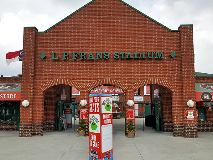 L.P. Frans Stadium welcomes baseball lovers with the architectural equivalent of a warm handshake and the promise of America's pastime.