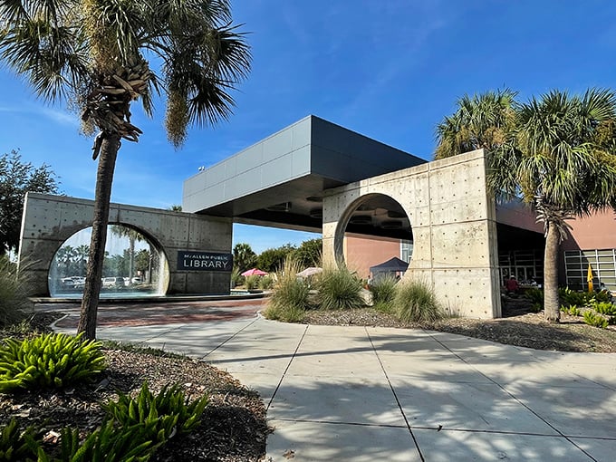 The McAllen Public Library proves that brilliant architecture isn't just for big cities &ndash; this converted Walmart now houses literary treasures instead of shopping carts.