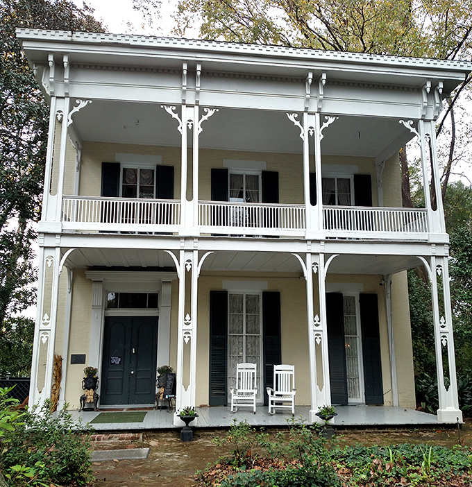 Double-decker porches and Victorian details that make you want to grab some sweet tea and stay awhile.