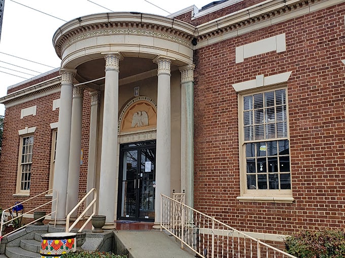 The Monroe-Walton Center for the Arts welcomes visitors with classical columns and creative inspiration&mdash;proving that in Monroe, even the buildings have good posture.