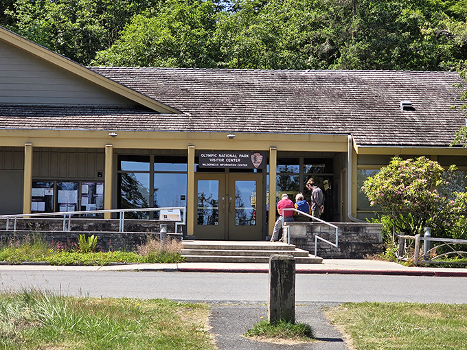 The Olympic National Park Visitor Center – where adventures begin and hiking boots get their marching orders.