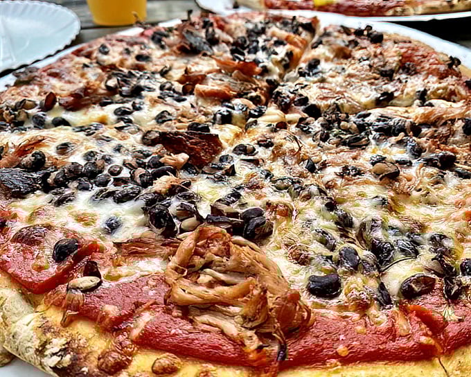 Black beans and pulled pork create a pizza that's breaking all the rules&mdash;like putting ketchup on steak, except this actually works brilliantly.