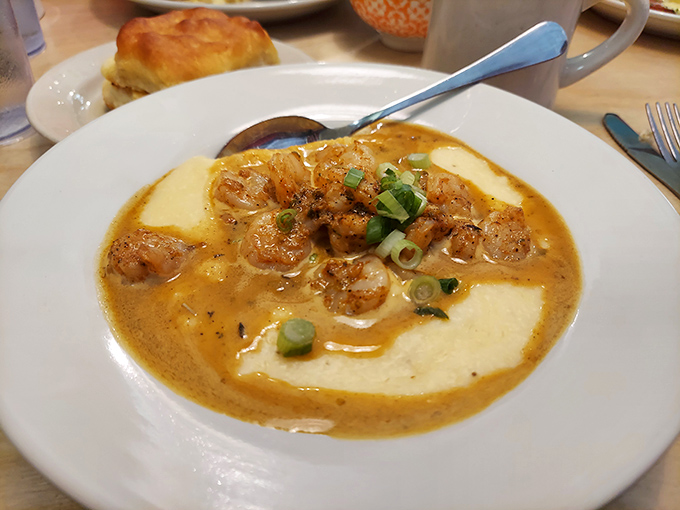 Shrimp and grits so good they might make you speak with a Southern accent—creamy, savory, and unapologetically indulgent.
