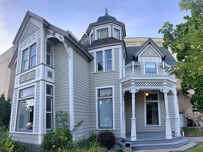 The Thatcher-Young Mansion showcases Victorian elegance with its ornate details and wraparound porch&mdash;perfect for sipping lemonade while judging the neighbors' gardening efforts.