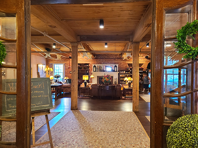 Step inside this renovated mill building and discover The Common Man's warm wooden beams and exposed brick&mdash;comfort food served in surroundings equally comforting.