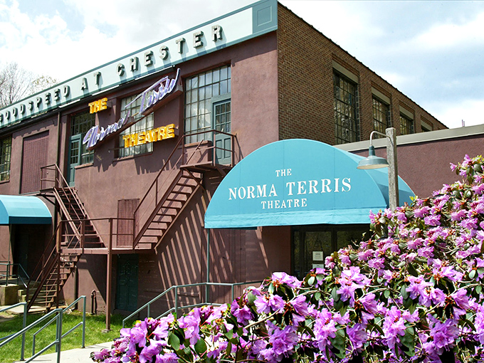 The Norma Terris Theatre brings Broadway-caliber performances to small-town Connecticut, proving cultural richness doesn't require Manhattan real estate prices.