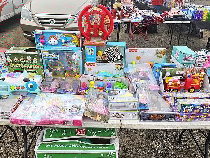 Toy story unfolding in real time &ndash; from Fisher-Price classics to today's must-haves, all waiting for their "happily ever after" with new families.