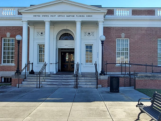 This isn't just any post office&mdash;it's a mini-monument to civic architecture, where mailing a letter feels like participating in a slice of Americana.