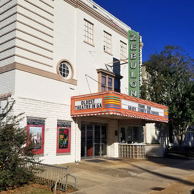 The historic Zebulon Theatre proudly proclaims itself "Oldest Theatre in GA," a cultural cornerstone where memories are made alongside popcorn and Saturday matinees.