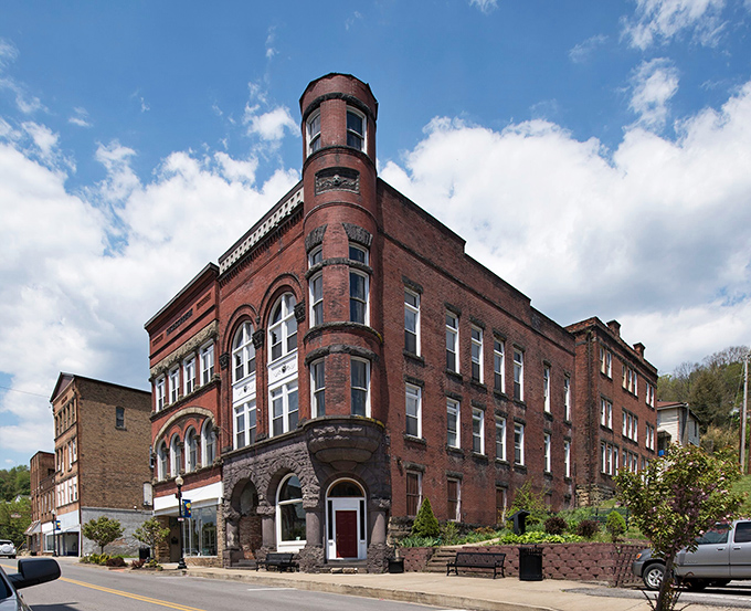 This magnificent corner building with its distinctive turret could be on a historic architecture tour in a major city&mdash;but here, it's just Tuesday in Grafton.