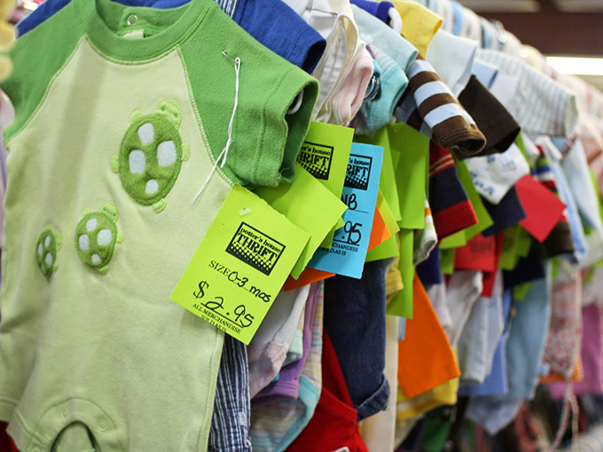 Tiny clothes for tiny humans, each onesie representing a growth spurt that happened faster than parents could say "but we just bought this!"