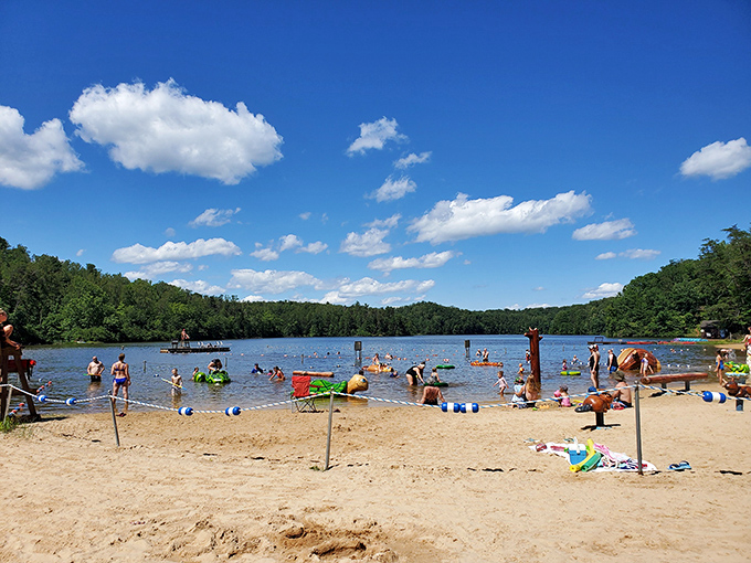 Summer at Fairy Stone Lake transforms the beach into Virginia's answer to a coastal getaway. The only thing missing is the salt and overpriced beach chairs.
